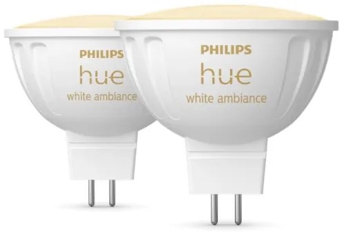 SADA 2x LED Stmívatelná žárovka Philips Hue WA GU5,3/MR16/5,1W/12V 2200-6500K