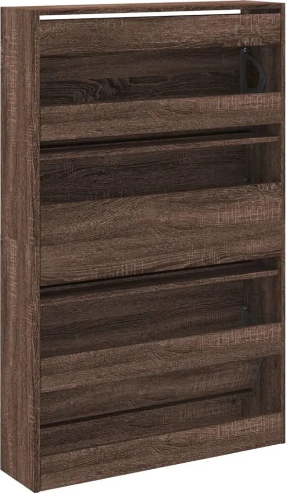 vidaXL Botník 80 x 21 x 125,5 cm kompozitní dřevo [839926] Barva: dub sonoma