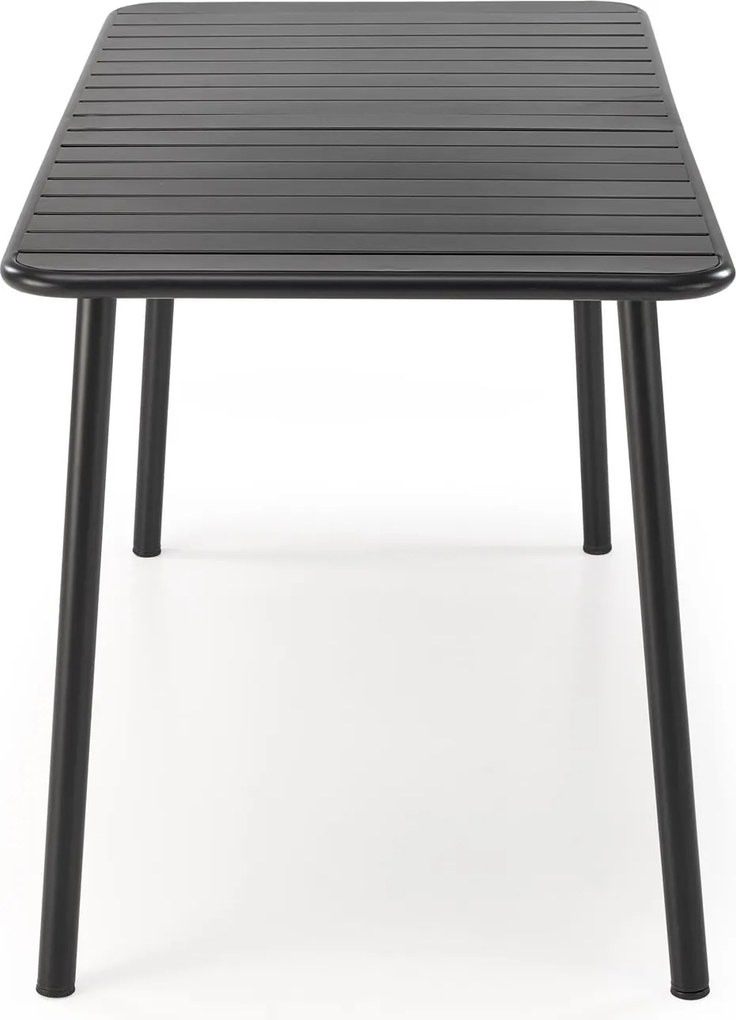 Kovový zahradní stůl Bosco 140 cm černý
