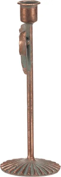 Kovový svícen 22 cm měděný FUP566-M