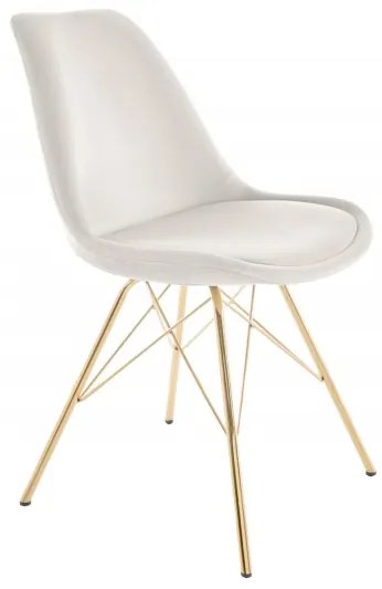 Židle Scandinavia champagne velvet gold/ 42185