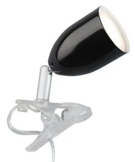 BrilliantG24801A06 Stolní lampa s klipem LEO GU10 černá