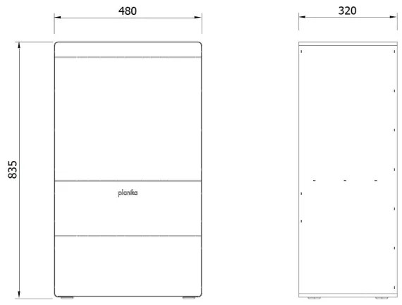 Planika Senso Stove BEV - BIO krb na dálkové ovládání 83,5x48 cm 2,5kW