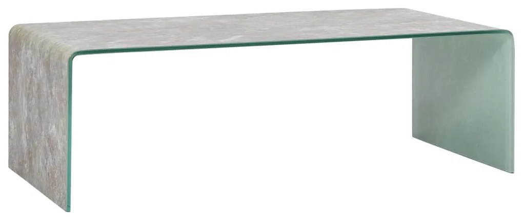Konferenční stolek - hnědý mramor - tvrzené sklo | 98x45x31 cm