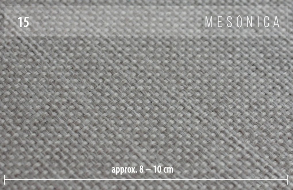Světle šedé látkové křeslo MESONICA Musso Tufted
