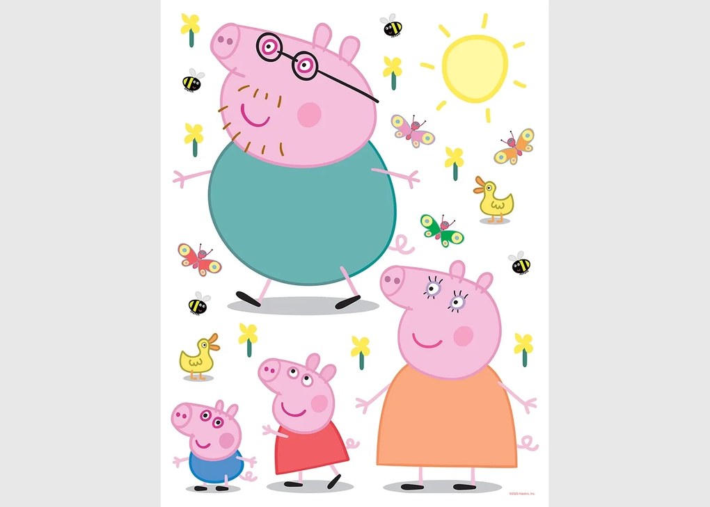 Dětská samolepka na zeď Prasátko Peppa | 65 x 85 cm | DDK2341