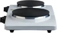 Orava VP-91 bílá / Elektrický vařič / 2500W / 2 plotýnky / 185 + 155 m