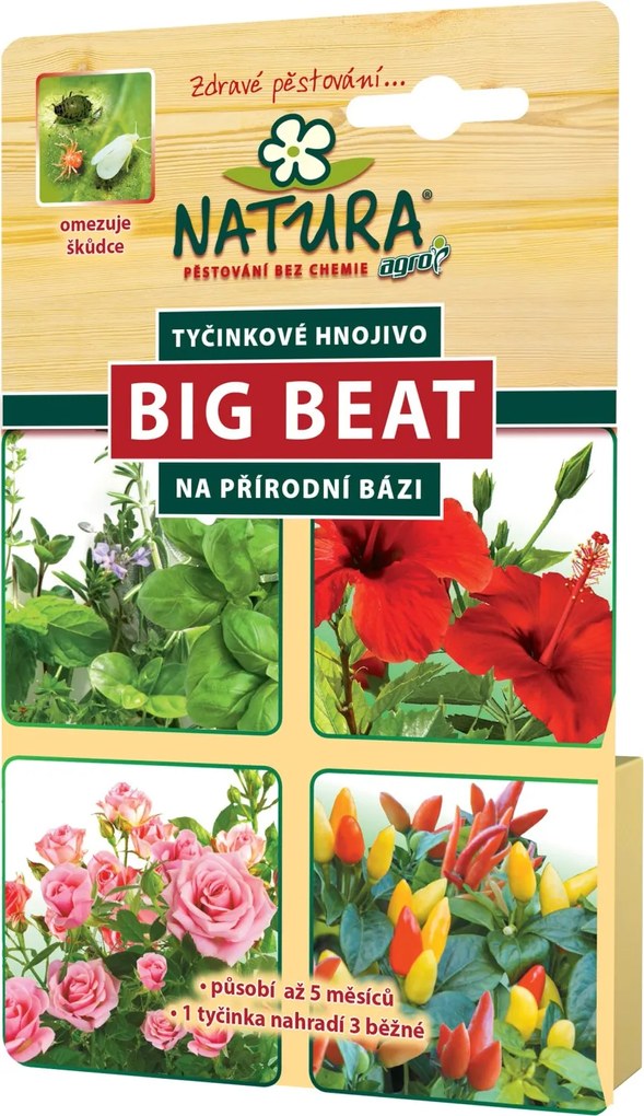 NATURA Big Beat tyčinkové hnojivo 12 ks