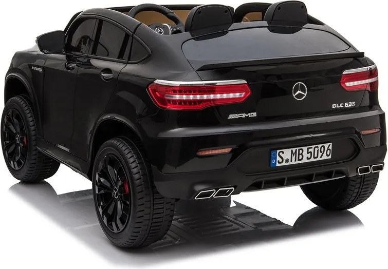 LEAN CARS Elektrické autíčko Mercedes GLC 63S MP4 černé lakované
