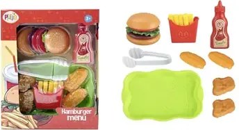 PLEJO Sada potravin hamburger / od 3 let