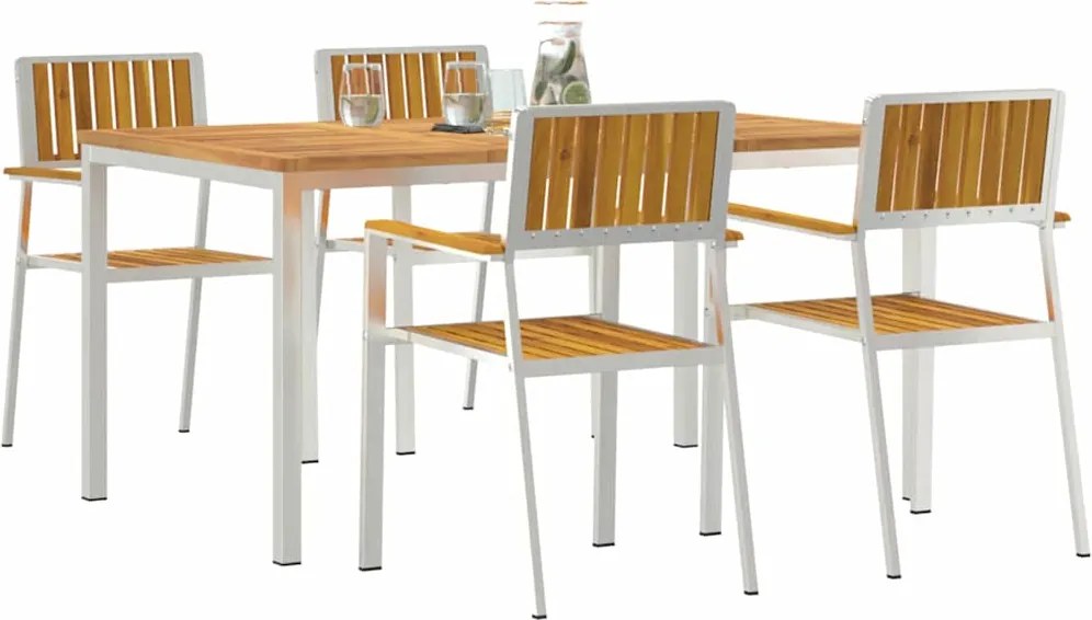 Zahradní jídelní sada 5 ks 150 x 90 x 75 cm 3334791