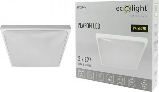 LED stropní svítidlo 2xE27 + 2x žárovka Philips E27 10W