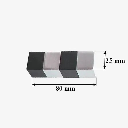 GARNÝŽE-HEBR Garnýž Kvadrát černá dvojitá 160 cm