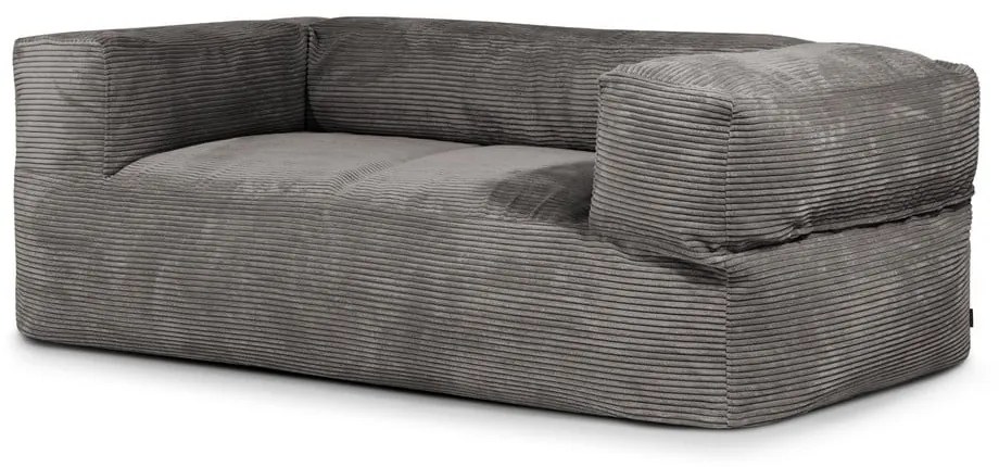 Tmavě šedý manšestrový sedací vak Sofa MooG – SLOWDOWN