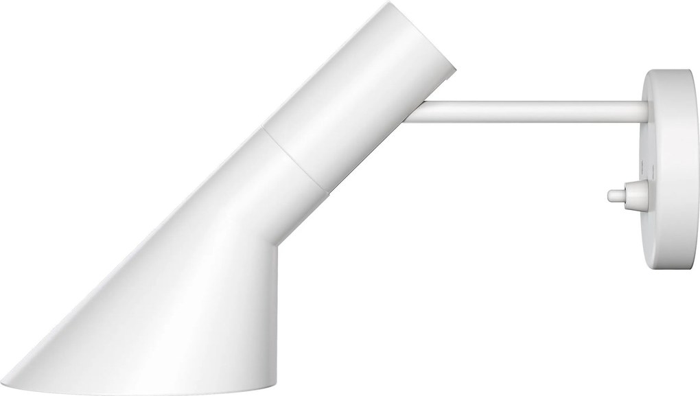 Nástěnné svítidlo AJ s vypínačem, bez viditelného kabelu bílé