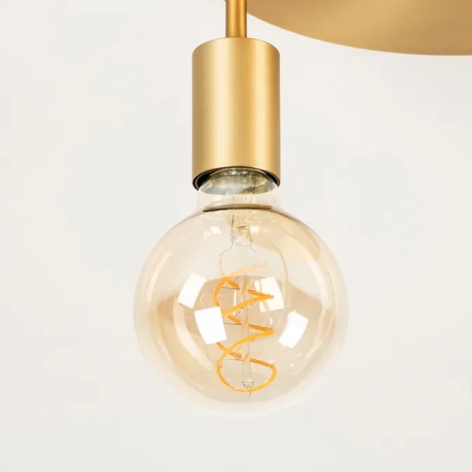 Stropní moderní svítidlo do obýváku Flexform Bulb Accapulco Gold