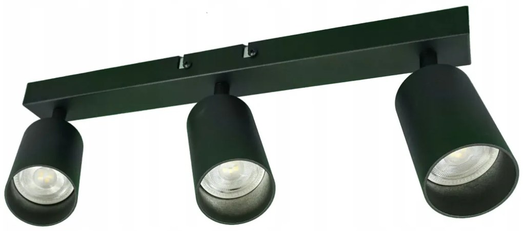 BERGE Stropní bodové svítidlo LED VIKI-X 3x GU10 - černé