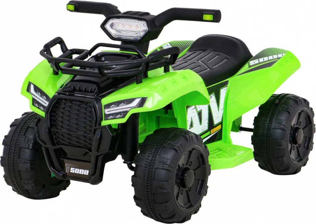 Ramiz Dětská čtyřkolka na baterie Storm zelená + motor 25W + MP3 USB + LED