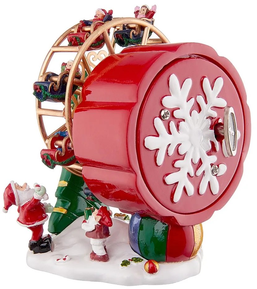 X-MAS Hrací skříňka ruské kolo 10 cm