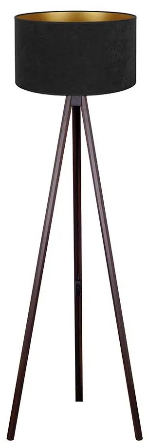 Brilagi Brilagi - Stojací lampa VELVET 1xE27/60W/230V wenge/černá BG0418