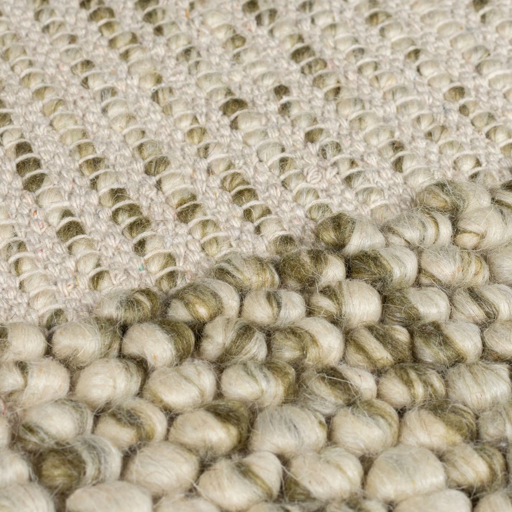 Flair Rugs, Kusový koberec Bobble Wool Green, 120x170, zelená, ložnice