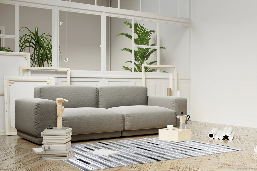 Berfin Dywany, Kusový koberec Lagos 1053 Grey (Silver), 120x180, šedá, obývací pokoj