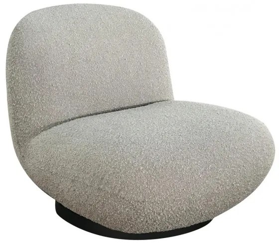 BIZZOTTO Otočné křeslo MARGOT šedé bouclé 0748311