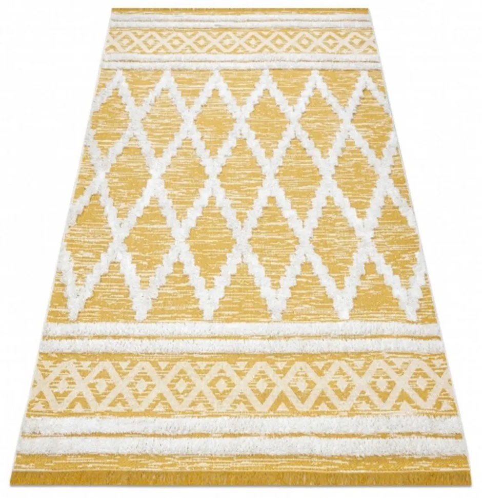 Kusový koberec Claris žlutý 155x220cm