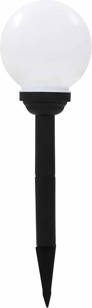 Zahradní solární lampy 6 ks LED kulovité 20 cm RGB 277126