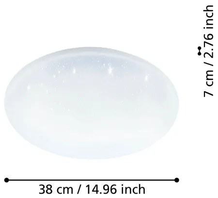 Eglo 900001 -LED Stmívatelné stropní svítidlo TOTARI-ZLED/19,2W/230V 2700-6500K