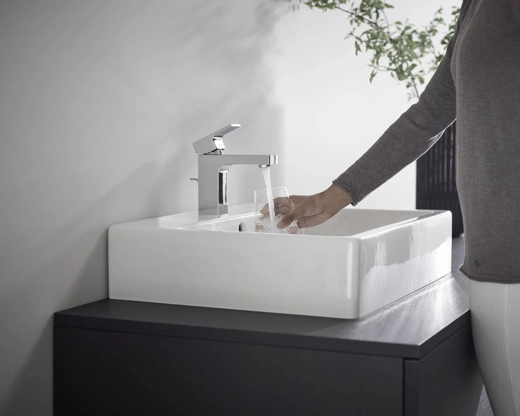 Hansgrohe Vernis Shape, umyvadlová baterie s výpustí, EcoSmart, chromová, 71568000