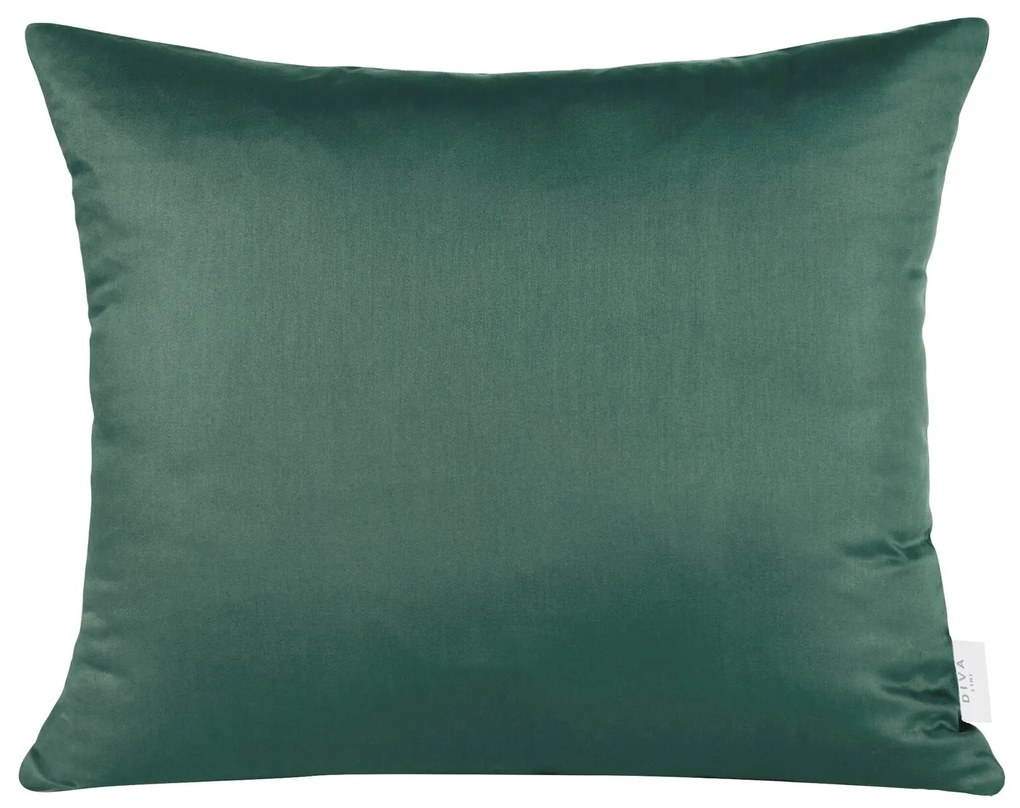 SATÉNOVÝ POVLAK NA POLŠTÁŘ DINA 50X70 CM TMAVĚZELENÁ