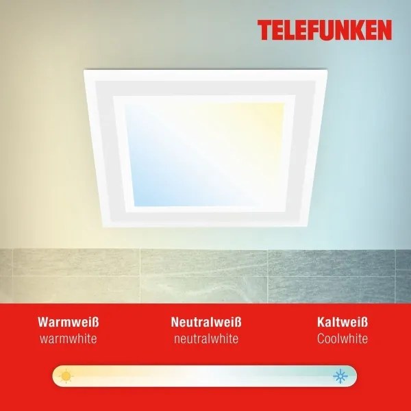 Telefunken 318806TF - LED RGBW Stmívatelné stropní svítidlo LED/24W/230V + DO