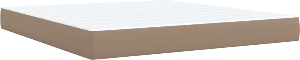 Box spring postel s matrací cappuccino 180 x 200 cm umělá kůže 3290735