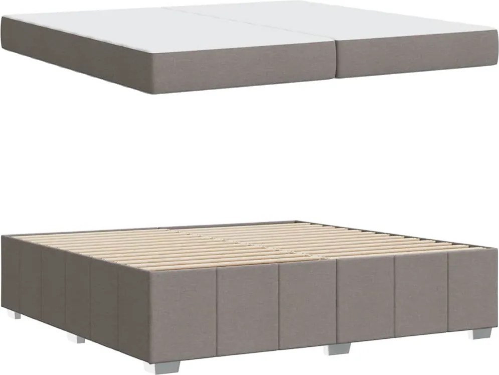 Rám postele Taupe 200 x 200 cm textil 3398311