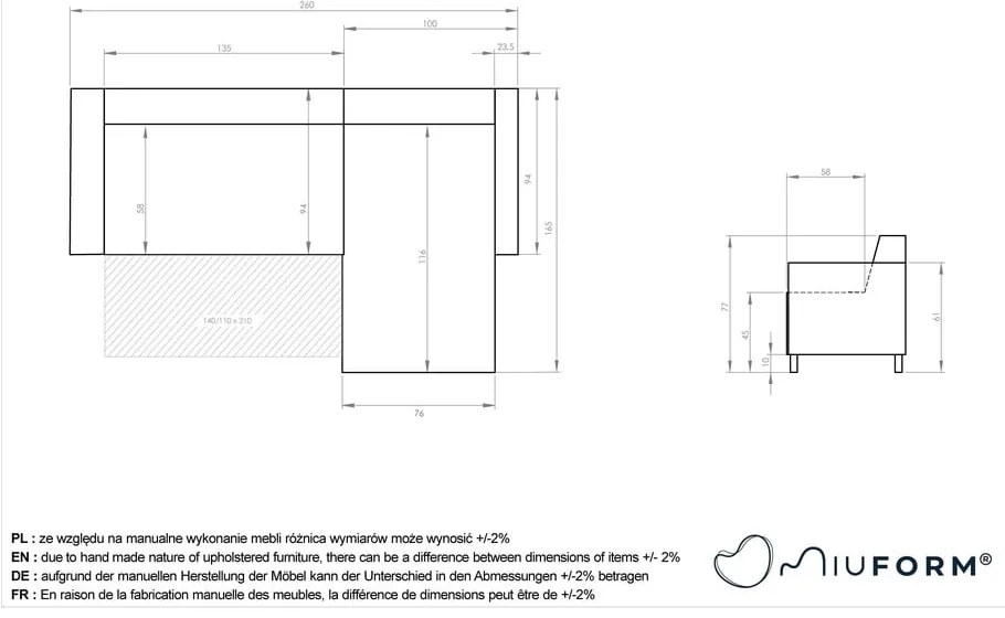 Světle šedá rozkládací/s úložným prostorem rohová pohovka Classy Sophie – Miuform