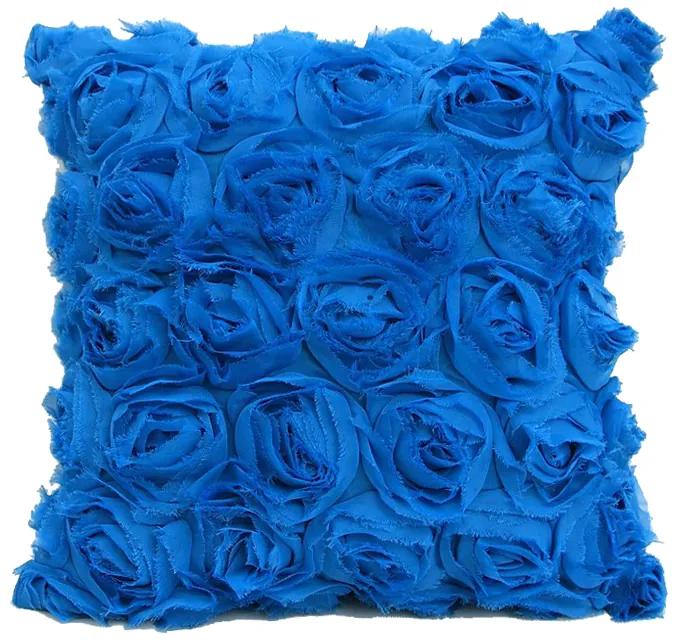 Polštář ROSE 40x40 cm, modrá MyBestHome Varianta: Povlak na polštář, 40x40 cm
