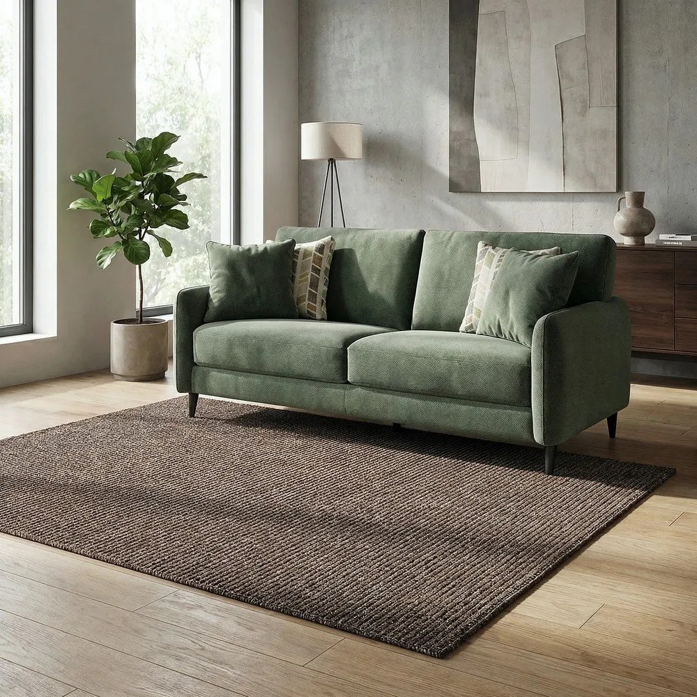 Tmavě hnědý pratelný koberec 120x170 cm Lumen Liso – Universal