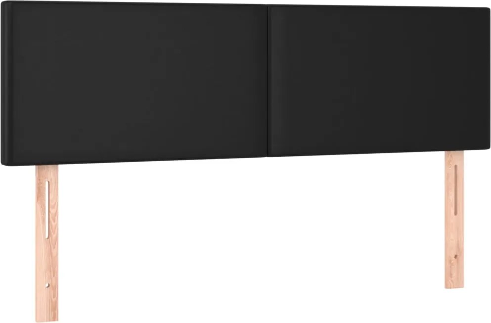 Box spring postel s matrací černá 140x200 cm umělá kůže 3141005