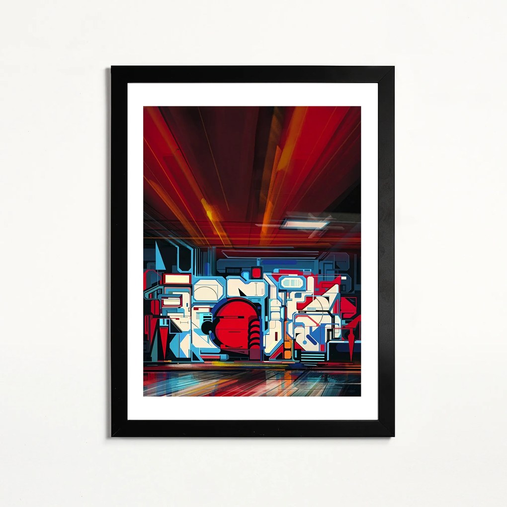 Jozef Spodniak | Panika71 Panika71 | Futurum Sancturum Rám: Dubový, Velikost: 40 x 30 cm