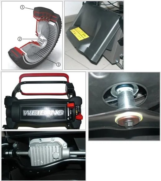 Weibang WB 506 SC 6in1 – Benzínová sekačka s pojezdem 51 cm, OHV 159 ccm – Servis ČR