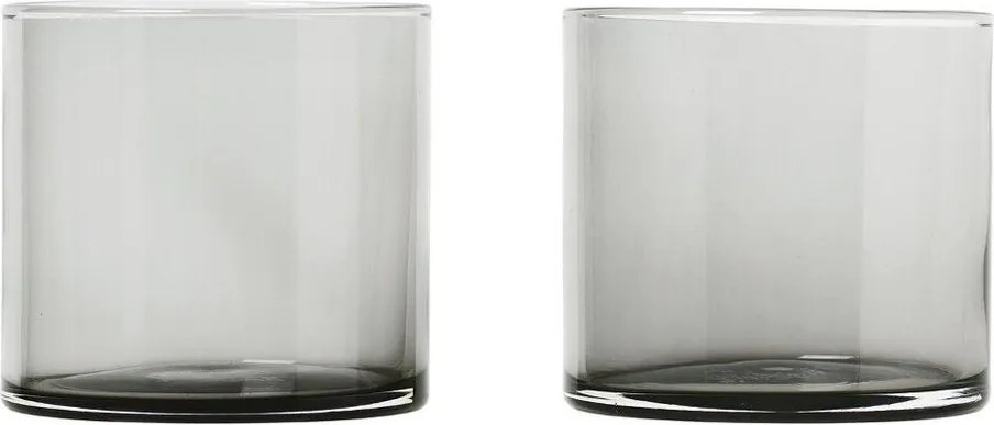 Sada 2 černých sklenic Blomus Mera, 200 ml