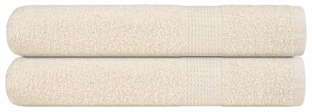 Saunové osušky FROGN 2 ks krémové 80x200 cm 360 g/m² 137007