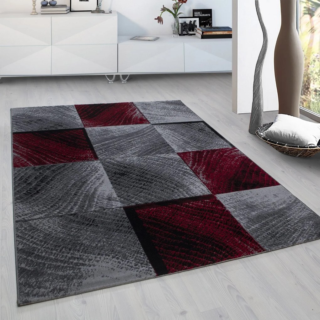 Ayyildiz, Kusový koberec Plus 8003 red, 200x290, červená, chodba / předsíň
