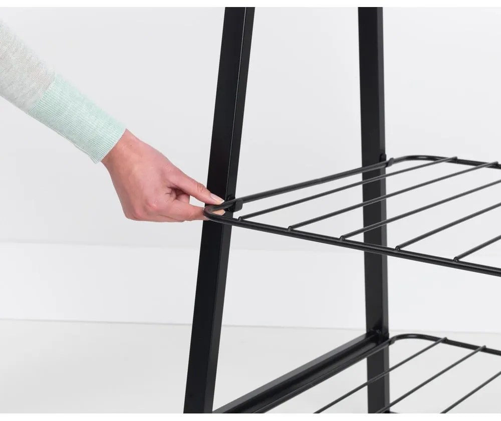 Černý ocelový stojan na oblečení Linn – Brabantia