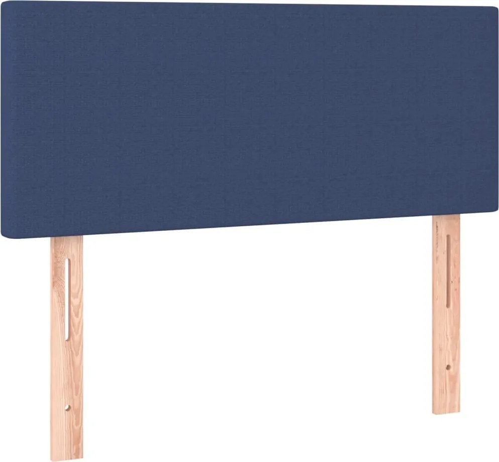 Box spring postel s matrací modrá 120x200 cm textil 3139887