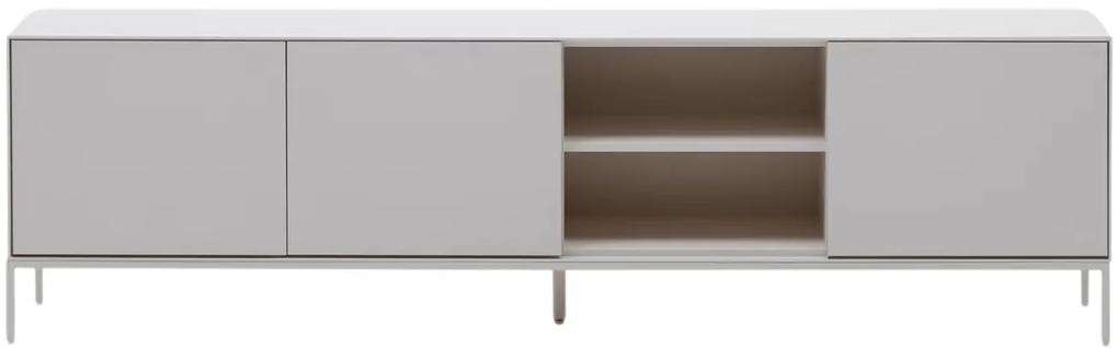 Bílý lakovaný TV stolek Kave Home Vedrana II. 195 x 40 cm