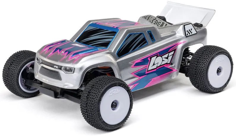 Losi micro-t 1:28 rtr stříbrné