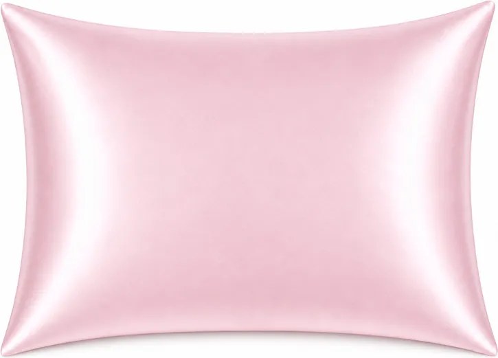 Hedvábný povlak na polštář 40x60cm světle růžový: 40x60cm