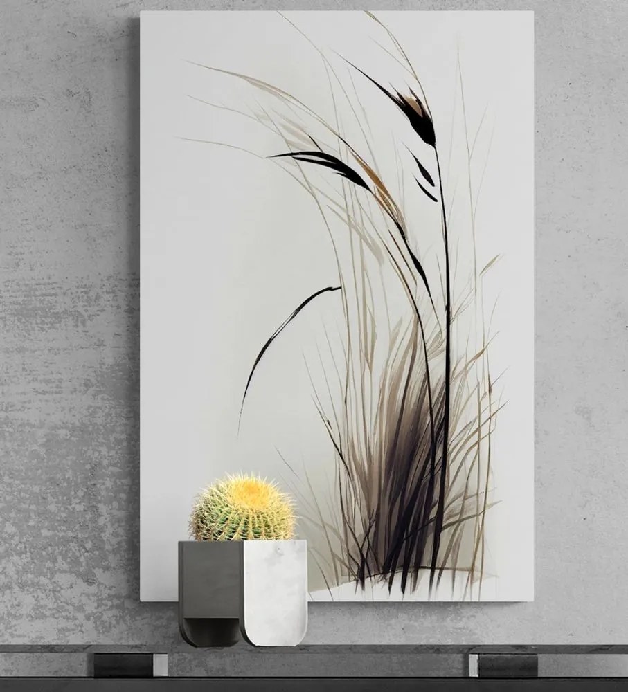 Obraz minimalistická suchá tráva - 60x90